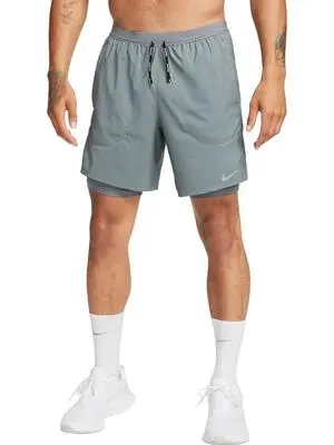 Nike Flex Stride 7" 2-in-1 Running Shorts - Grey