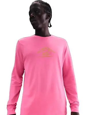 Nike Trail Dri-fit Long-sleeve Running T-shirt - Pink