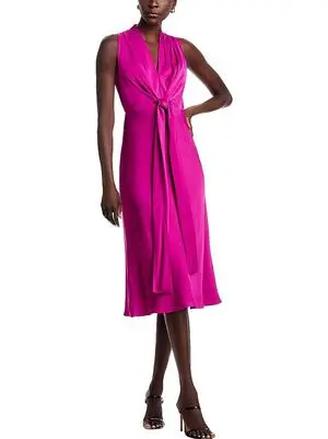 Kobi Halperin Lex Tie Front Dress - Fuchsia