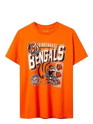 Junk Food Clothing Nfl Cincinnati Bengals Checkdown Flea Market Tee - Orange