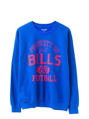 Junk Food Clothing Nfl Buffalo Bills Fleece Crewneck - Royal