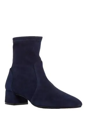 STUART WEITZMAN Maeve Block Heel Booties Nice Blue