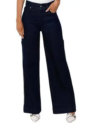 RUDES DENIM Mid-rise Caroline Pant - Denim
