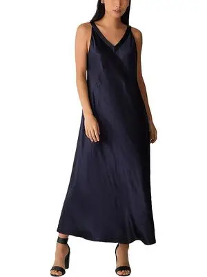 Eileen Fisher V Neck Dress - Ink