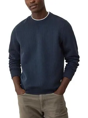 Marine Layer Corbet Ribbed Crewneck Sweater - Navy