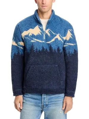 Marine Layer Fleece Pullover - Blue Mountain