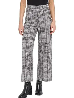 Lyssé High Waist Wide Leg Pants - Lush Tweed