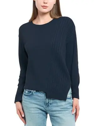 WILT CLOTHING Sweater Mix Sweatshirt - Peacoat