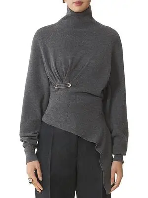 LANVIN Wool And Cashmere Knit Pullover - Dove