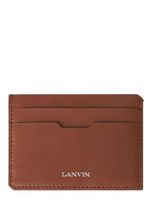 LANVIN Leather Cardholder - Chestnuts