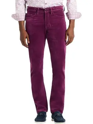 Robert Graham Celestial Straight Fit Velvet Pants - Berry
