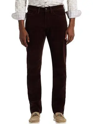 Robert Graham Celestial Straight Fit Velvet Pants - Brown