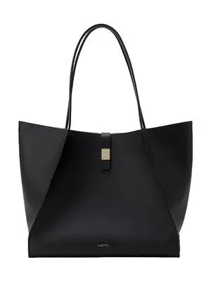 LANVIN Concerto Arpege Leather Tote Bag - Black