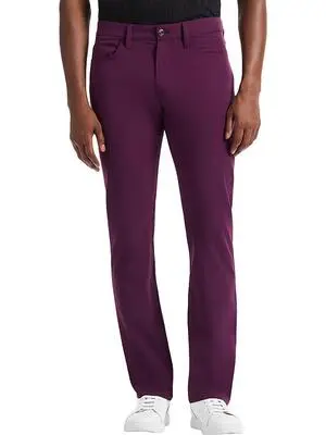 Robert Graham Grady Woven Straight Fit Pants - Berry