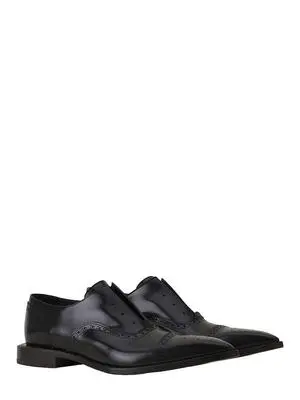 LANVIN Brogue Oxford Shoe - Black