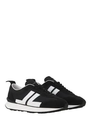 LANVIN Bumpr Nylon Sneakers - Black/white
