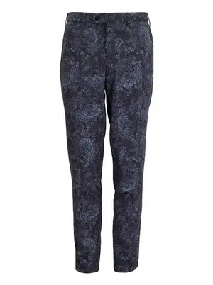 LORDS OF HARLECH Paxton Tailored Wool Pant - Roma Floral Char
