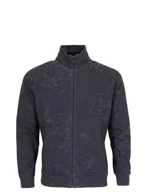 LORDS OF HARLECH Neville Full-zip Jacket - Montgat Paisley Black