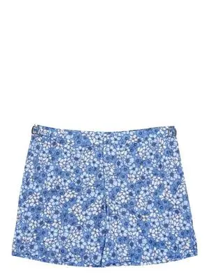 LORDS OF HARLECH Neptune Tailored Swim Shorts - Dense Floral Blue
