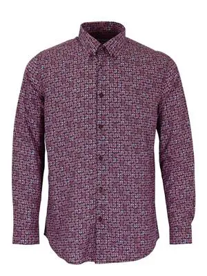 LORDS OF HARLECH Morris Button-up Shirt - Ibiza Petal Plum
