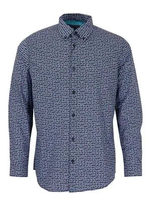 LORDS OF HARLECH Morris Button-up Shirt - Ibiza Petal Teal