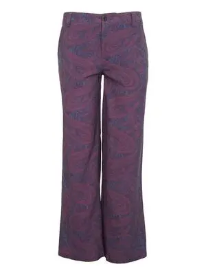 LORDS OF HARLECH Phoebe Wide Leg Tailored Pant - Badalona Plum