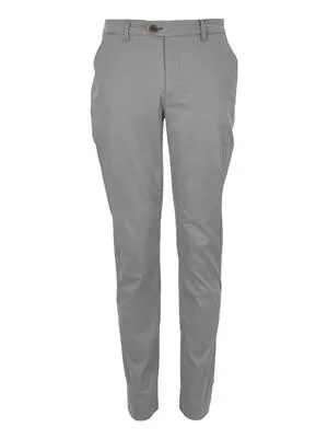 LORDS OF HARLECH Jack Flat Front Stretch Sateen Pant - Grey