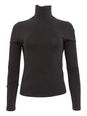 LORDS OF HARLECH Stretch Knit Turtleneck - Black
