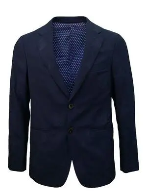 LORDS OF HARLECH Jaques Wool Blazer Navy