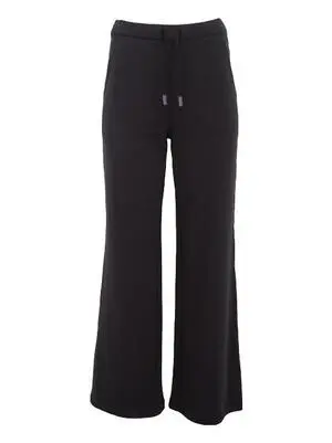 LORDS OF HARLECH Paige Wide Leg Brushed Knit Pant - Black