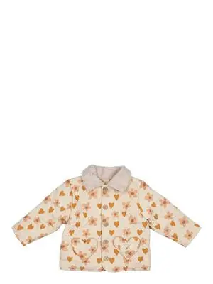 WILD WAWA Quilted Corduroy Jacket - Desert Rose Hearts
