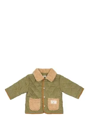 WILD WAWA Quilted Corduroy Jacket - Olive