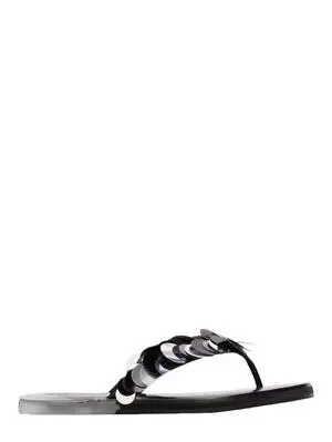 BLACK SUEDE STUDIO Glw Flip Flop - Black Leather