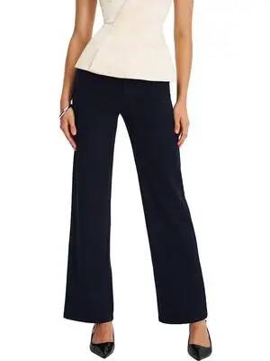 MISS CIRCLE Yanin Low-rise Straight Leg Trousers - Navy