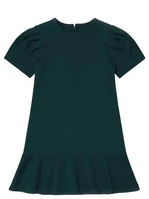 FLORENCE EISEMAN Ottoman Knit Dress - Dark Green
