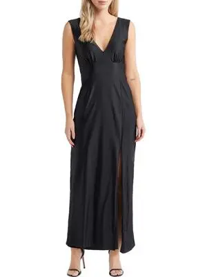 Julia Jordan Sleeveless Maxi Dress - Black