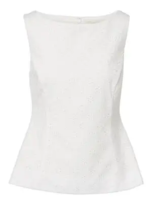 Faithfull The Brand Olivia Pointelle Top - White