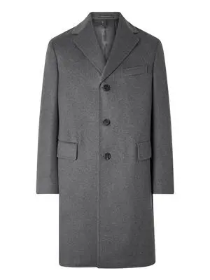 SLOWEAR Incotex Montedoro Brushed Wool-blend Coat - Gray