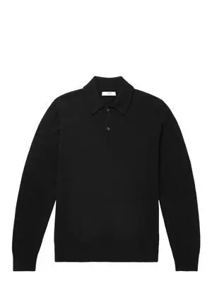 Mr P. Cliff Cashmere Polo Shirt - Black