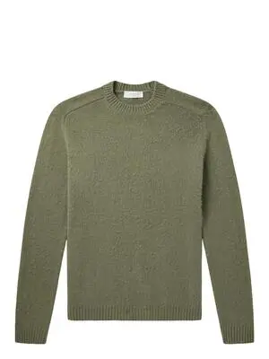 Boglioli Slim-fit Wool And Cashmere-blend Sweater - Green