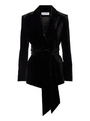 Veronica Beard Issel Velvet Blazer - Black