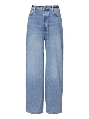 Acne Studios Crystal-embellished Wide-leg Jeans - Blue