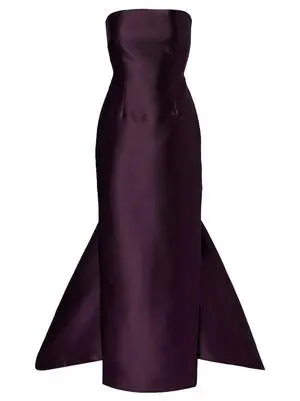 Solace London Imani Satin Gown - Purple