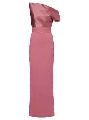 Solace London Magda Asymmetric Gown - Pink