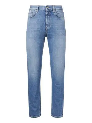 Zegna High-rise Straight Jeans - Blue