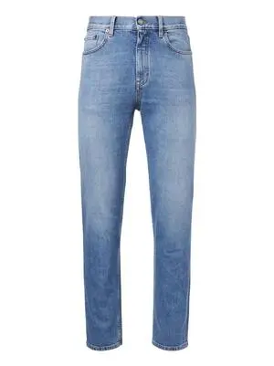 Zegna High-rise Straight Jeans - Blue