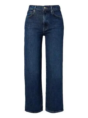 AGOLDE Harper Crop Straight Jeans - Blue