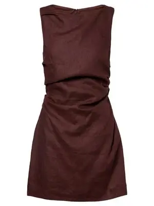Faithfull The Brand Aloisa Mini Dress - Brown