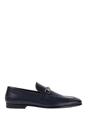 Gucci Jordaan Horsebit Leather Loafers - Blue