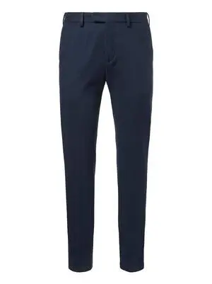 Thom Sweeney Cotton Twill Slim Pants - Blue